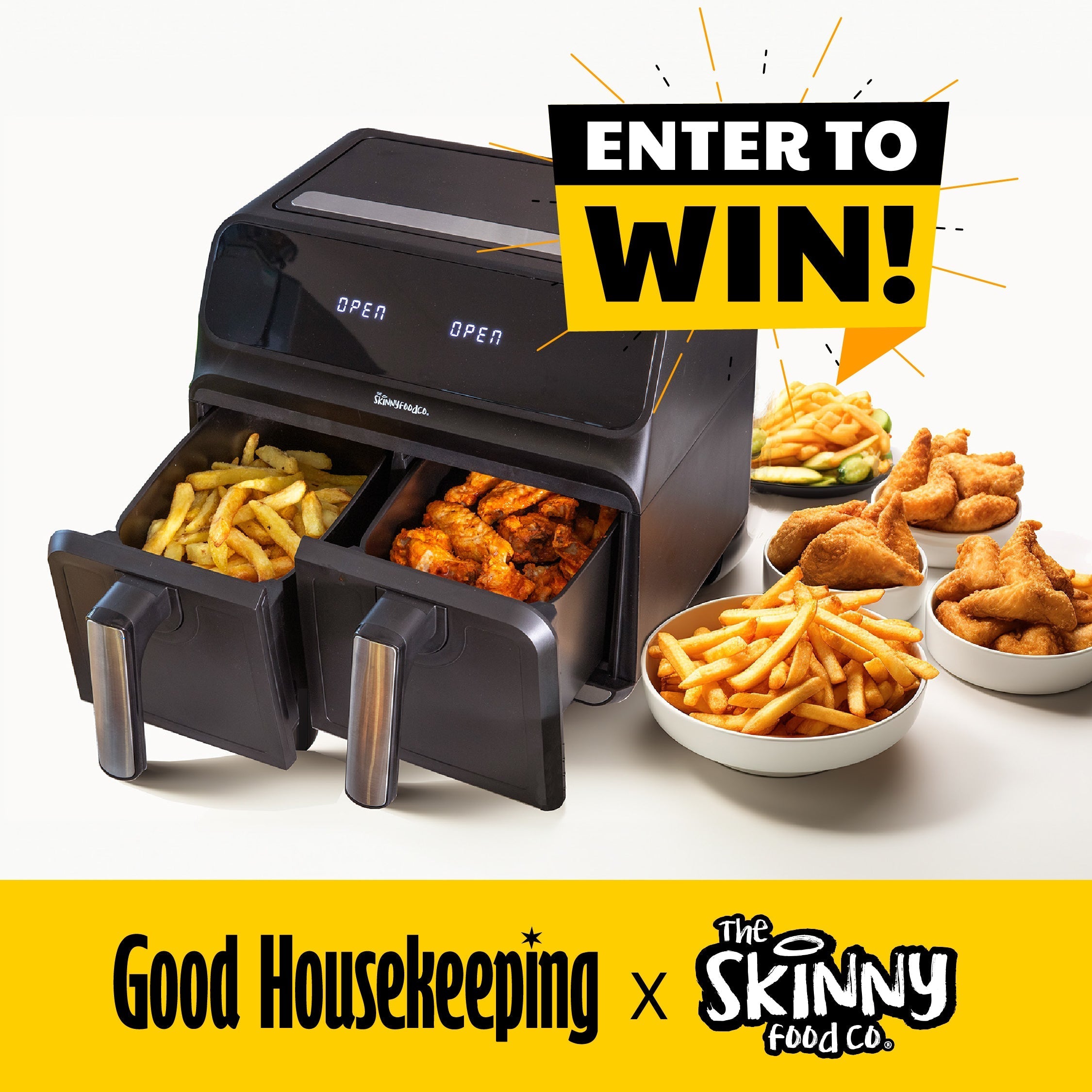 Win a Skinny Food Co Dual Zone Air Fryer Worth £150! – theskinnyfoodco