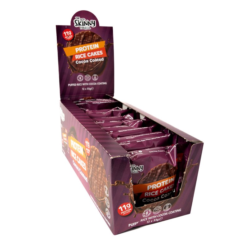 Chocolate Skinny Rice Cake with High Protein - 12 x 55g Case ...