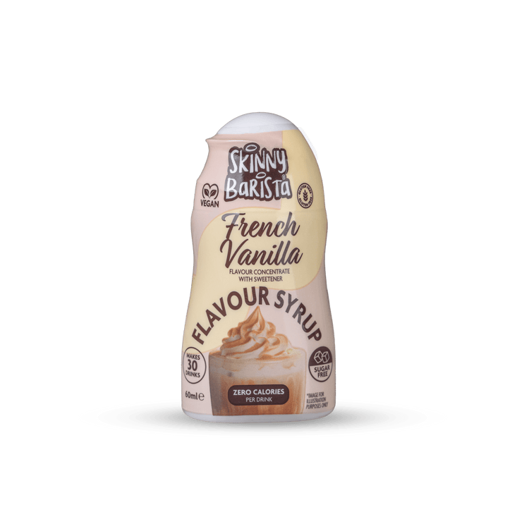 French Vanilla Flavour Barista Shot Sugar Free Skinny Coffee Syrup - 6 ...