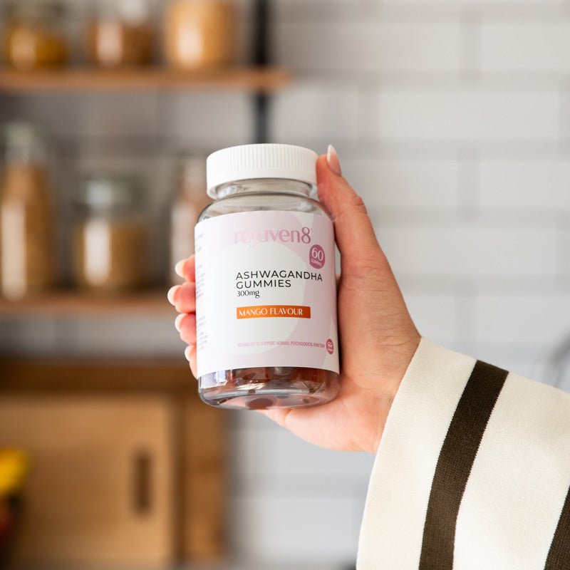 Rejuven8 Ashwagandha Mango Flavour Gummies 300mg - 60 Gummies ...