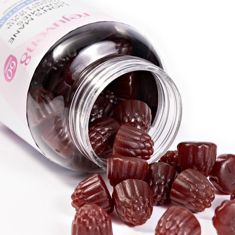 Rejuven8 Lion's Mane Blueberry Flavour Gummies 300mg - 60 Gummies ...