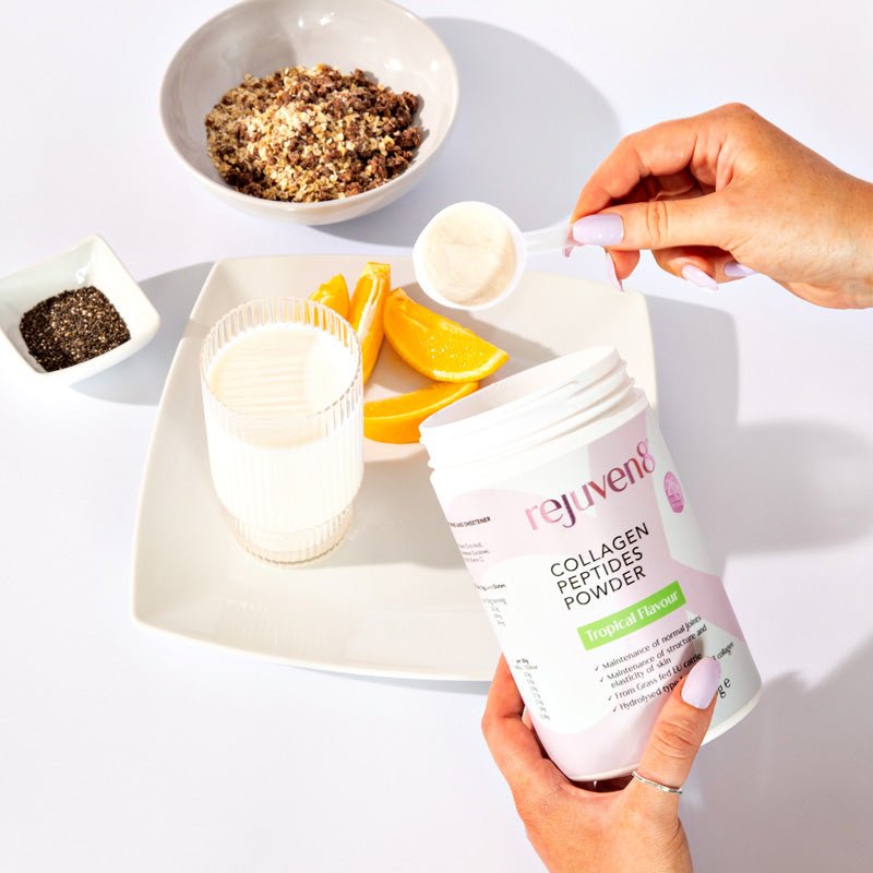 Rejuven8 Premium Collagen Peptides Flavoured 400g – theskinnyfoodco