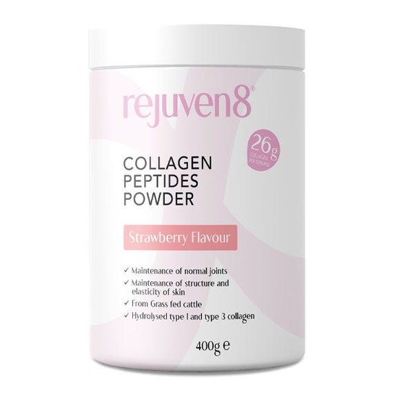 Rejuven8 Premium Collagen Peptides Flavoured 400g – theskinnyfoodco