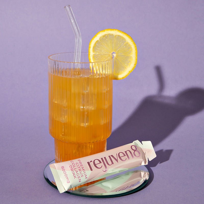 Rejuven8 Premium Hydrolysed Marine Liquid Collagen Drink 8000mg, 14 sa ...