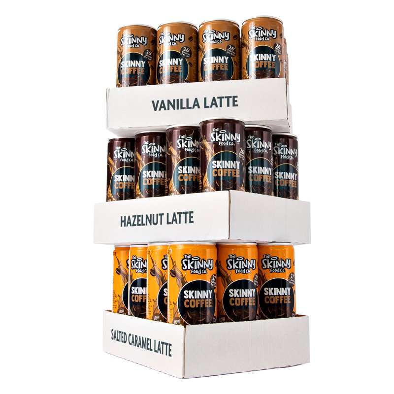 3 Flavours Skinny Coffee Case Bundle 250ml x 36 cans – theskinnyfoodco