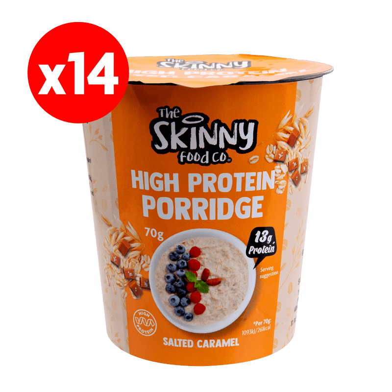 Skinny High Protein Porridge Pots - 14 x 70g | 14g of Protein | 3 ...
