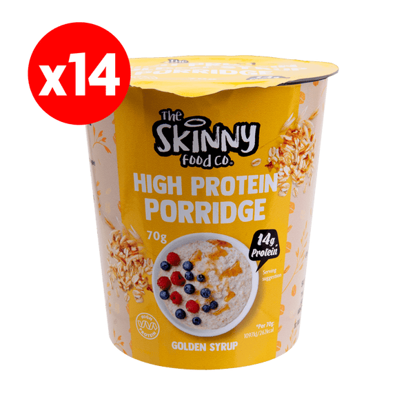 Skinny High Protein Porridge Pots - 14 x 70g | 14g of Protein | 3 ...