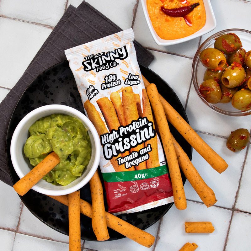 Skinny High Protein Tomato & Oregano Grissini 40g – theskinnyfoodco