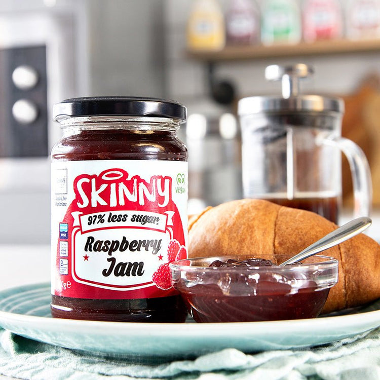 Skinny Raspberry Jam - 340g | Skinny Jam Collection – theskinnyfoodco