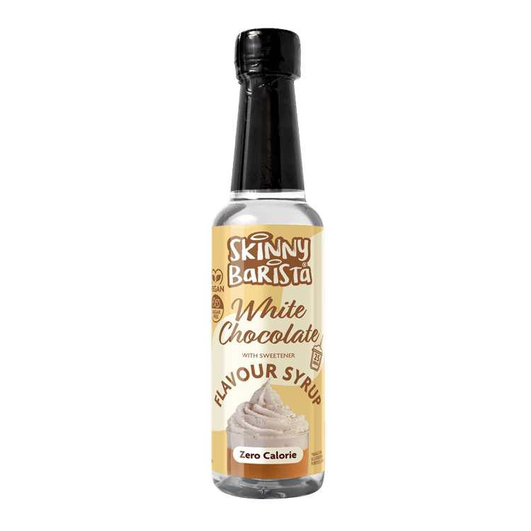 White Chocolate Flavour Syrup - Zero Calorie Sugar Free Skinny Coffee ...