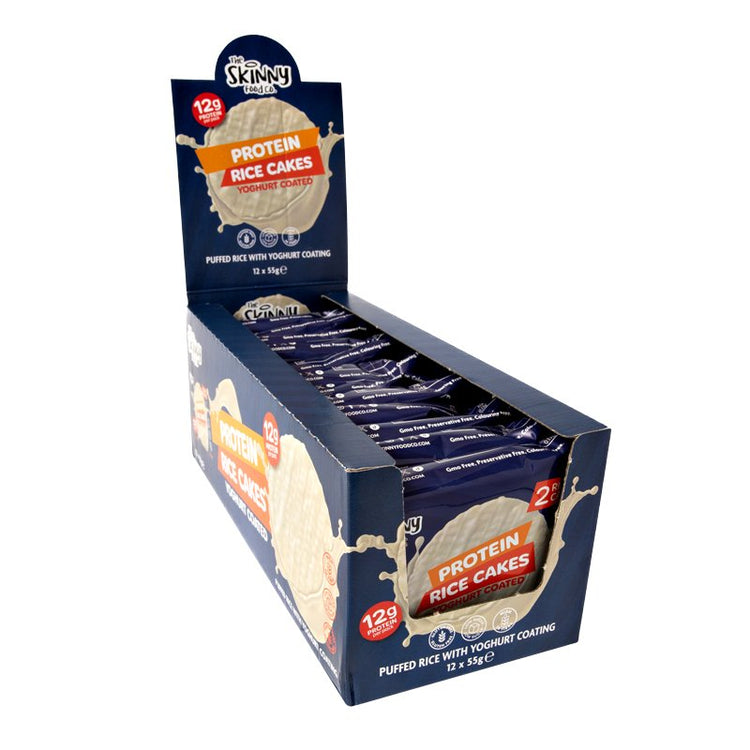 White Skinny Rice Cake with High Protein - 12 x 55g Case – theskinnyfoodco