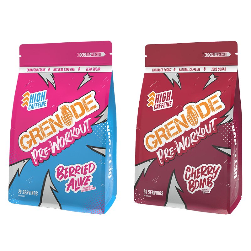 Grenade Pre-Workout - 330g (2 Flavours) – theskinnyfoodco