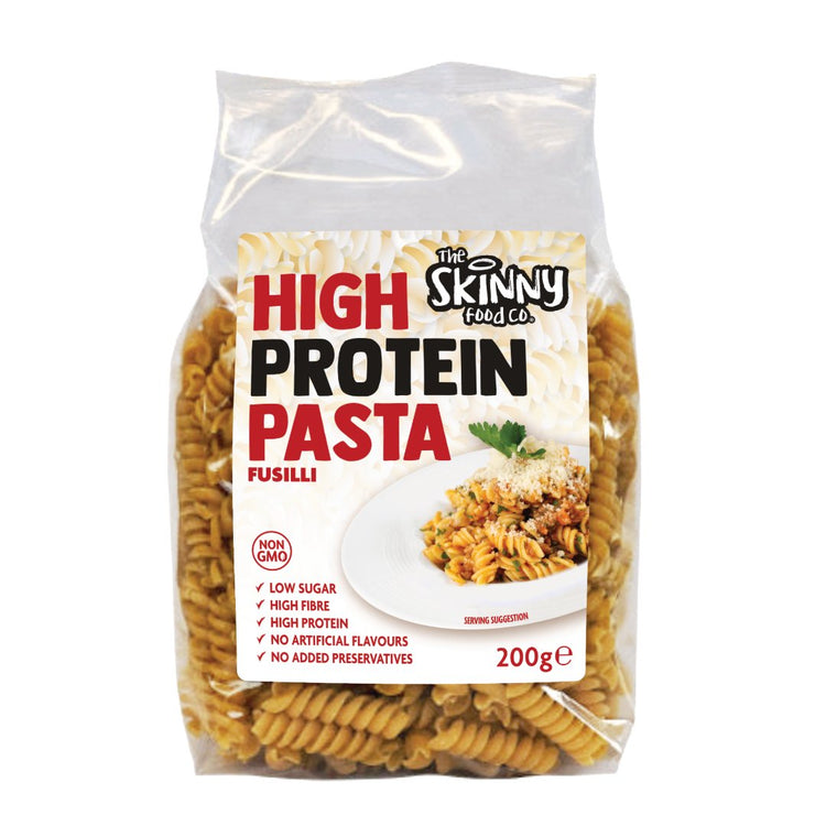 High Protein Pasta | 30g of Protein per Serving | Dried Fusilli Pasta ...