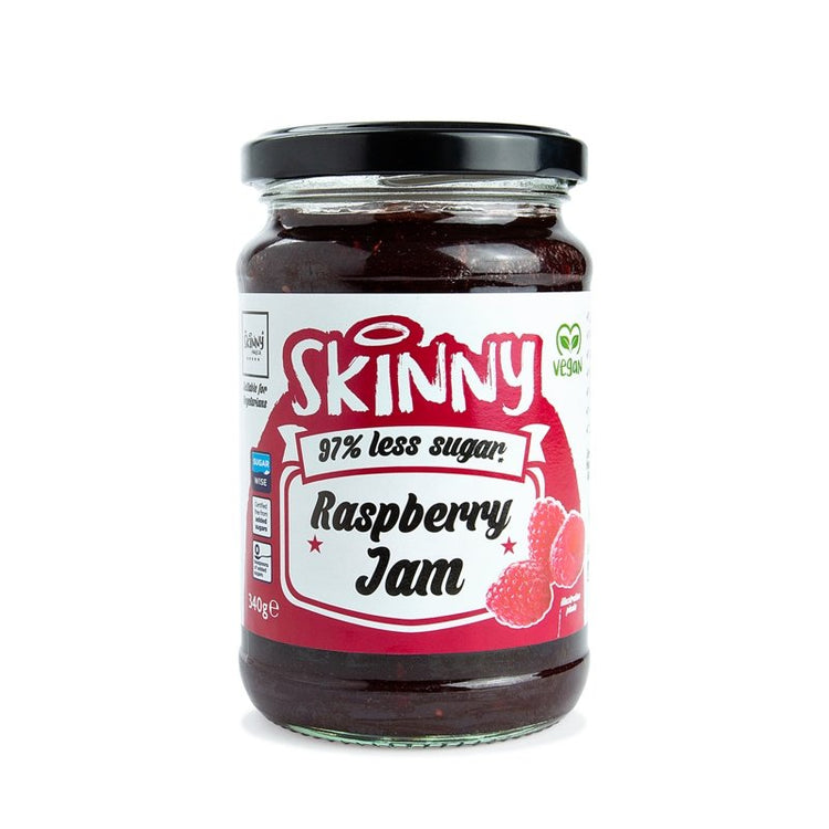 Skinny Raspberry Jam - 340g | Skinny Jam Collection – theskinnyfoodco